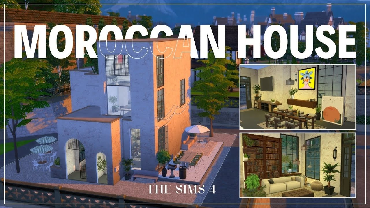 Sims 4 House Building Tutorial: Moroccan House - YouTube