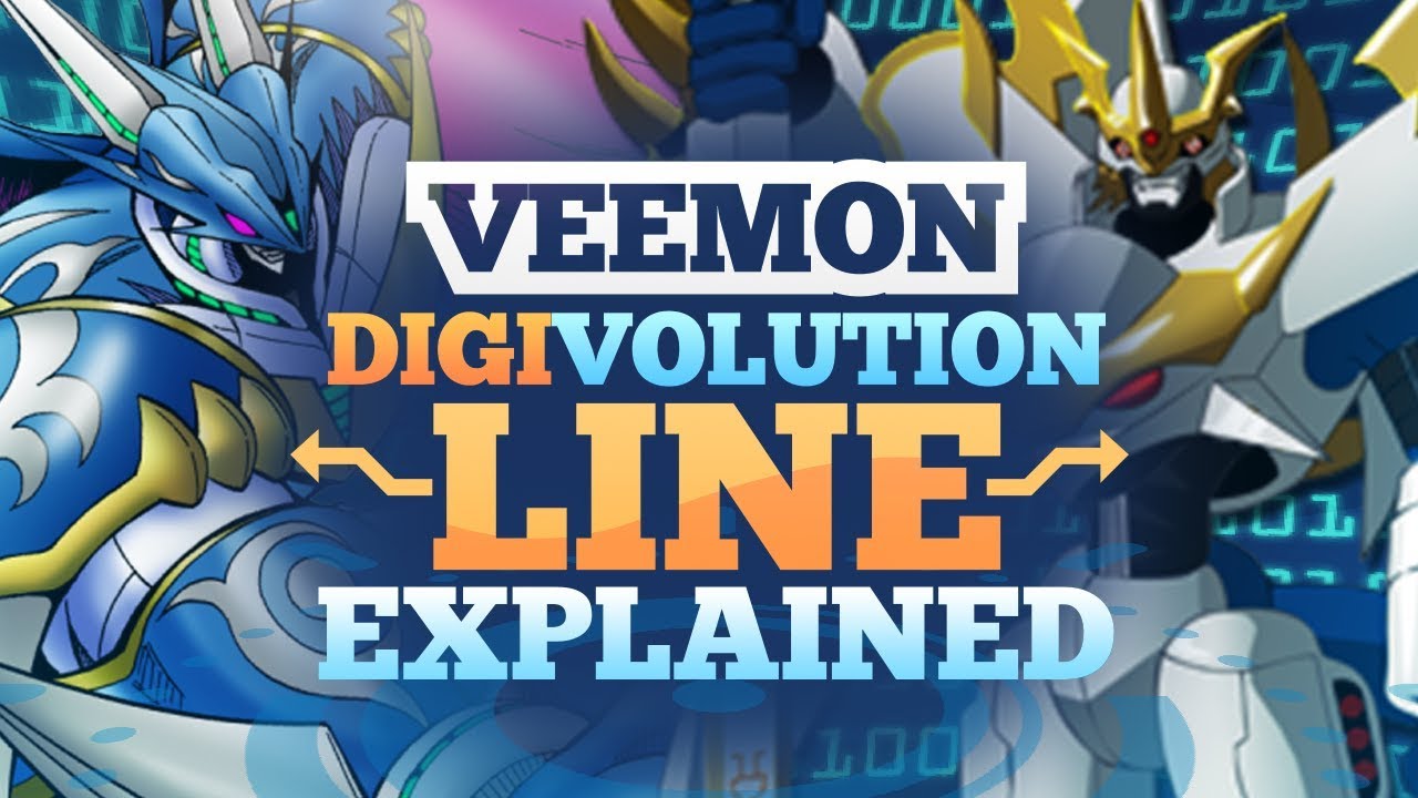 Digimon - Veemon Digivolution Line Explained! - YouTube