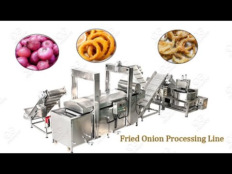 Fried Onion Processing Line|Onion Ring Making Machinery @gelgoog.com ...