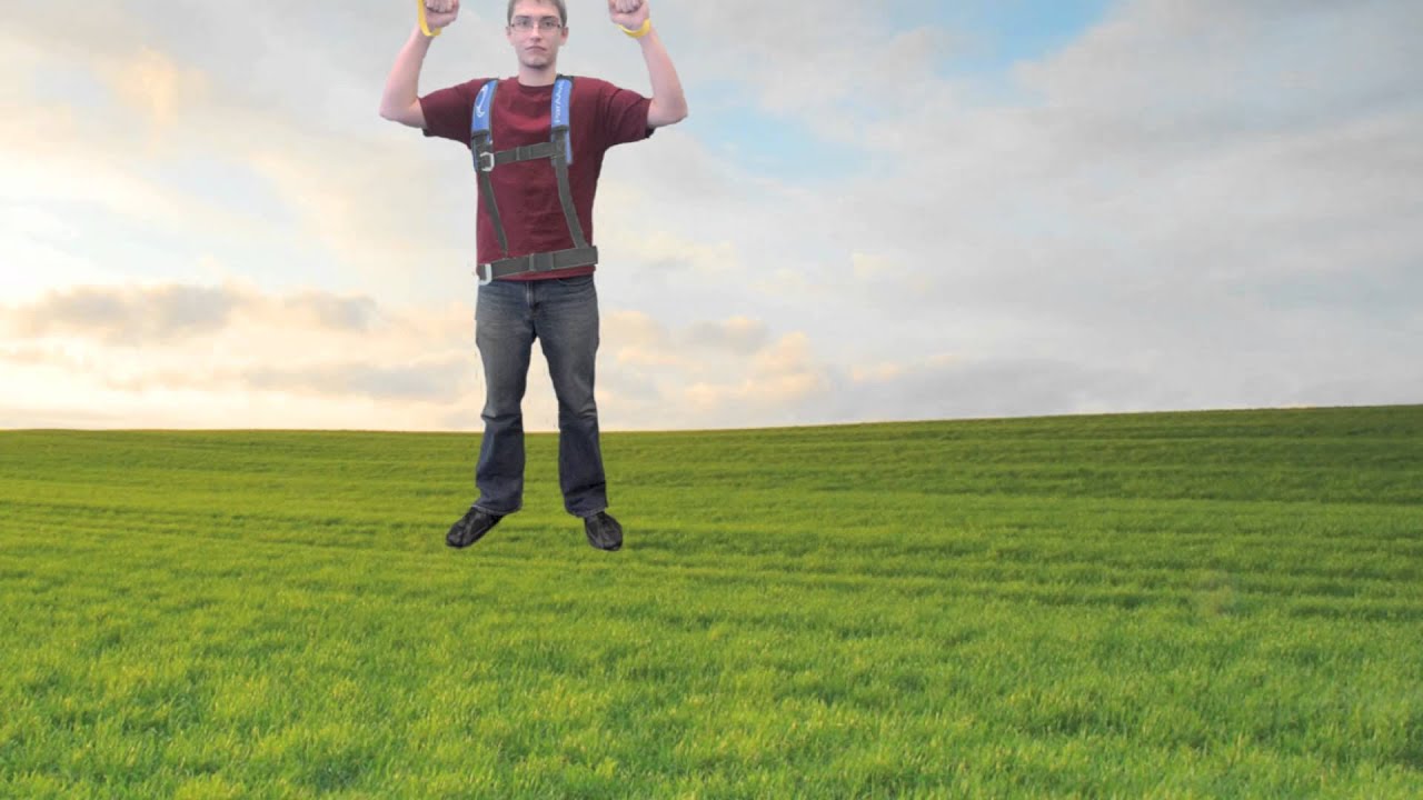 Base jumping (green screen) - YouTube