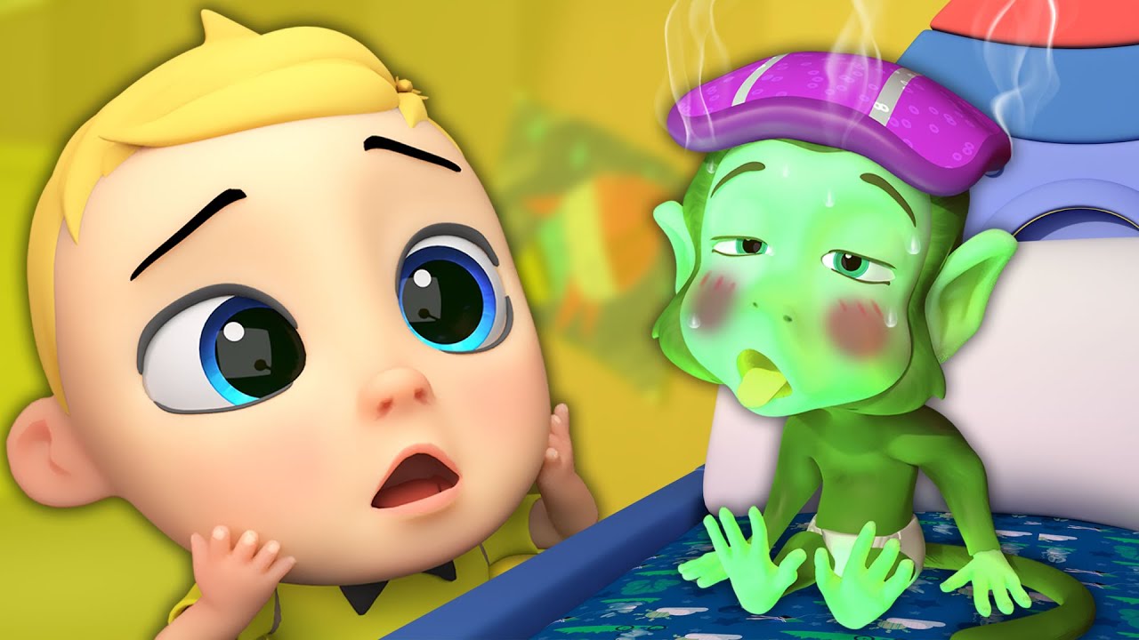 🐵🤒 Monkey is Sick Song - Hey Spiky Children's Music & Rhymes - YouTube