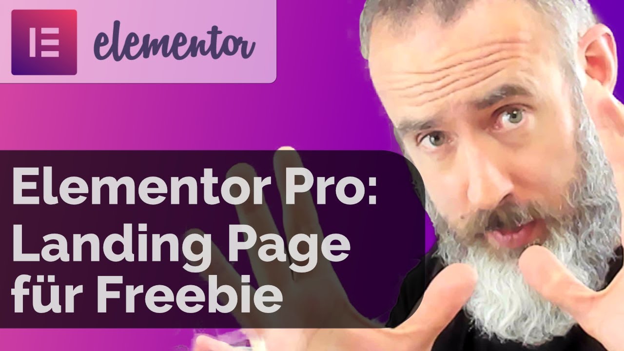 Landing Page mit Elementor Pro - Grundlagen - YouTube