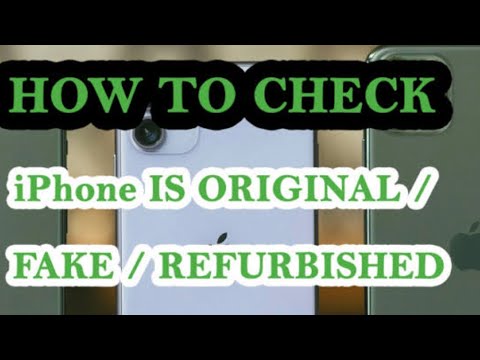 How to identify original iPhone - YouTube