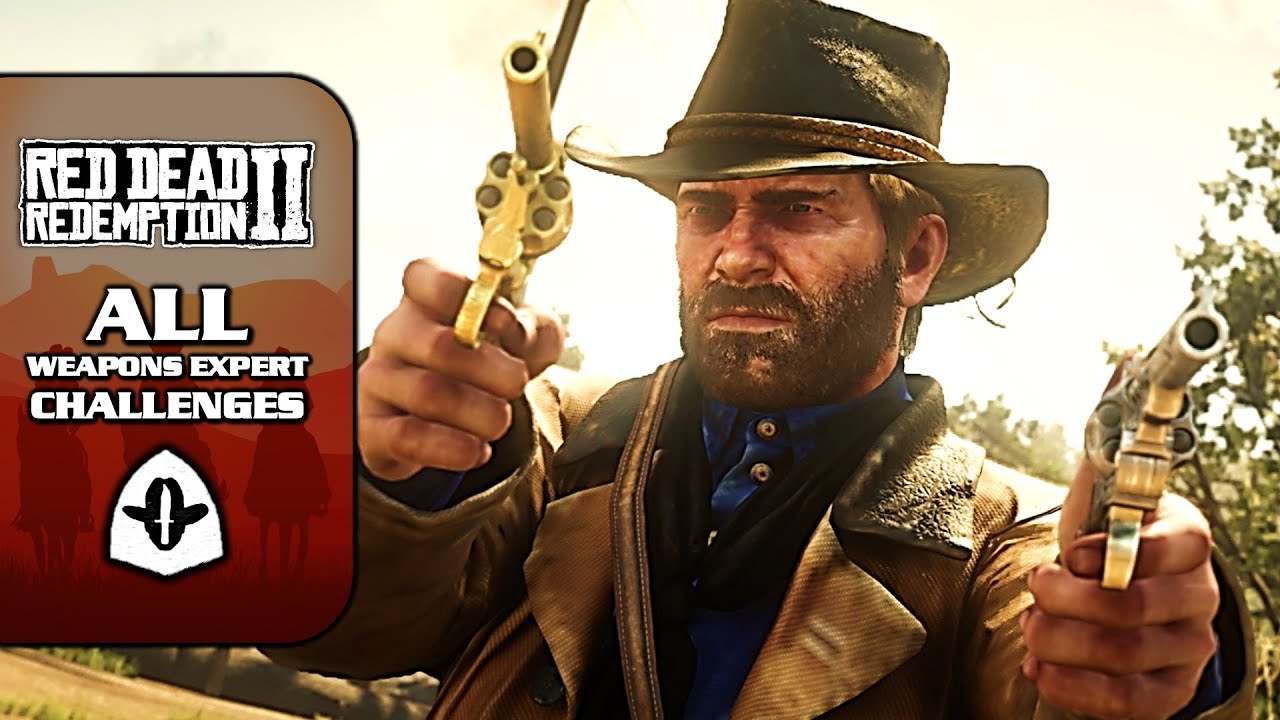 RDR2 [100% Walkthrough] - All Weapons Expert Challenges - YouTube