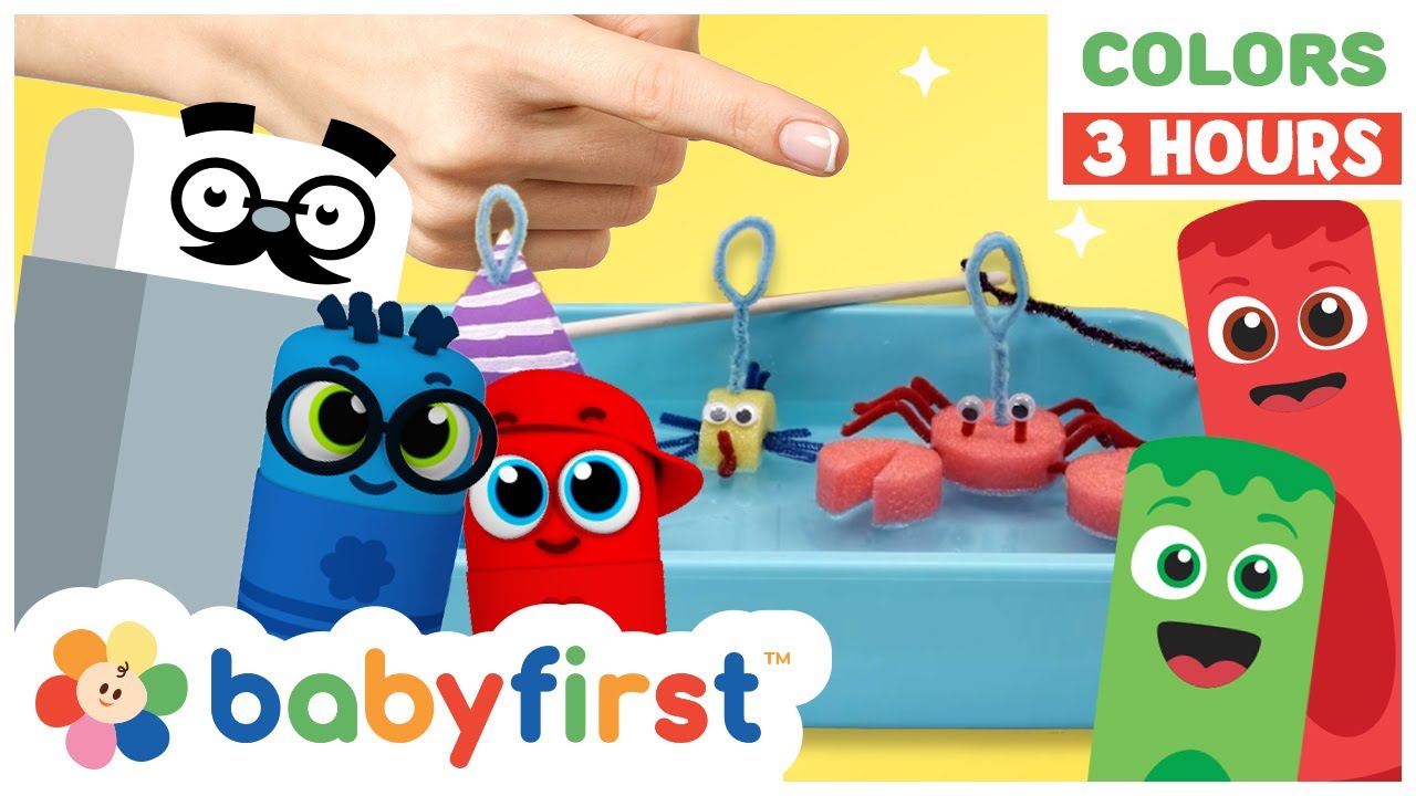 Educational Learning Video | Color Crew | 3 Hours Compilation | Songs ...