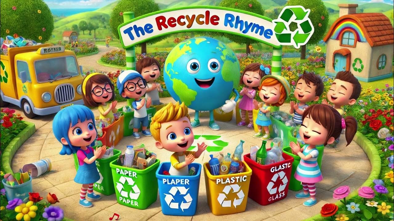 ♻️🌍 The Recycle Rhyme – A Fun & Educational Kids’ Song! 🎶🚮| Nursery ...