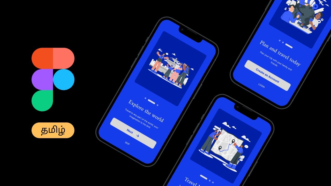 Mobile App Onboarding Guide design in figma | Tamil tutorial - YouTube