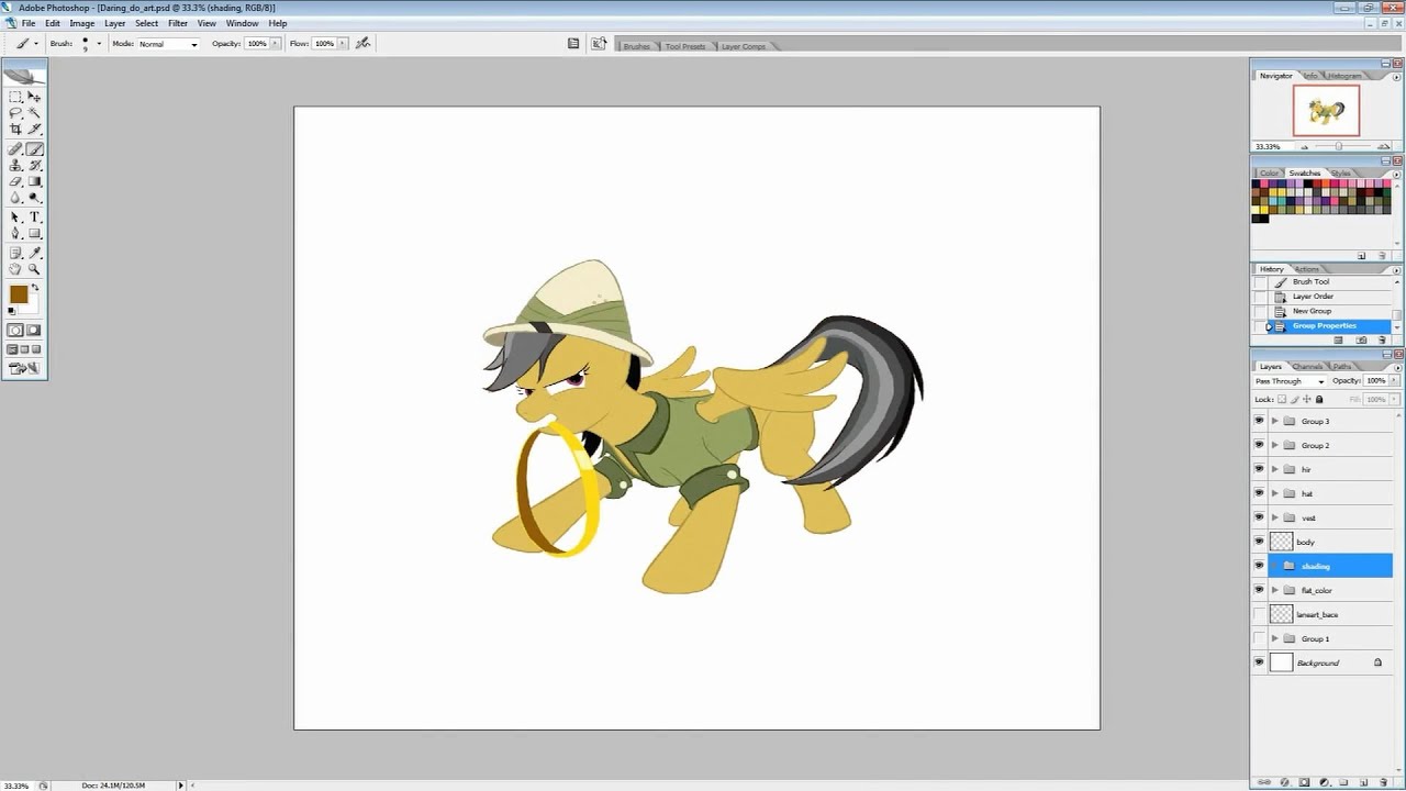 Full Time Laps of Drawing Daring Do - YouTube