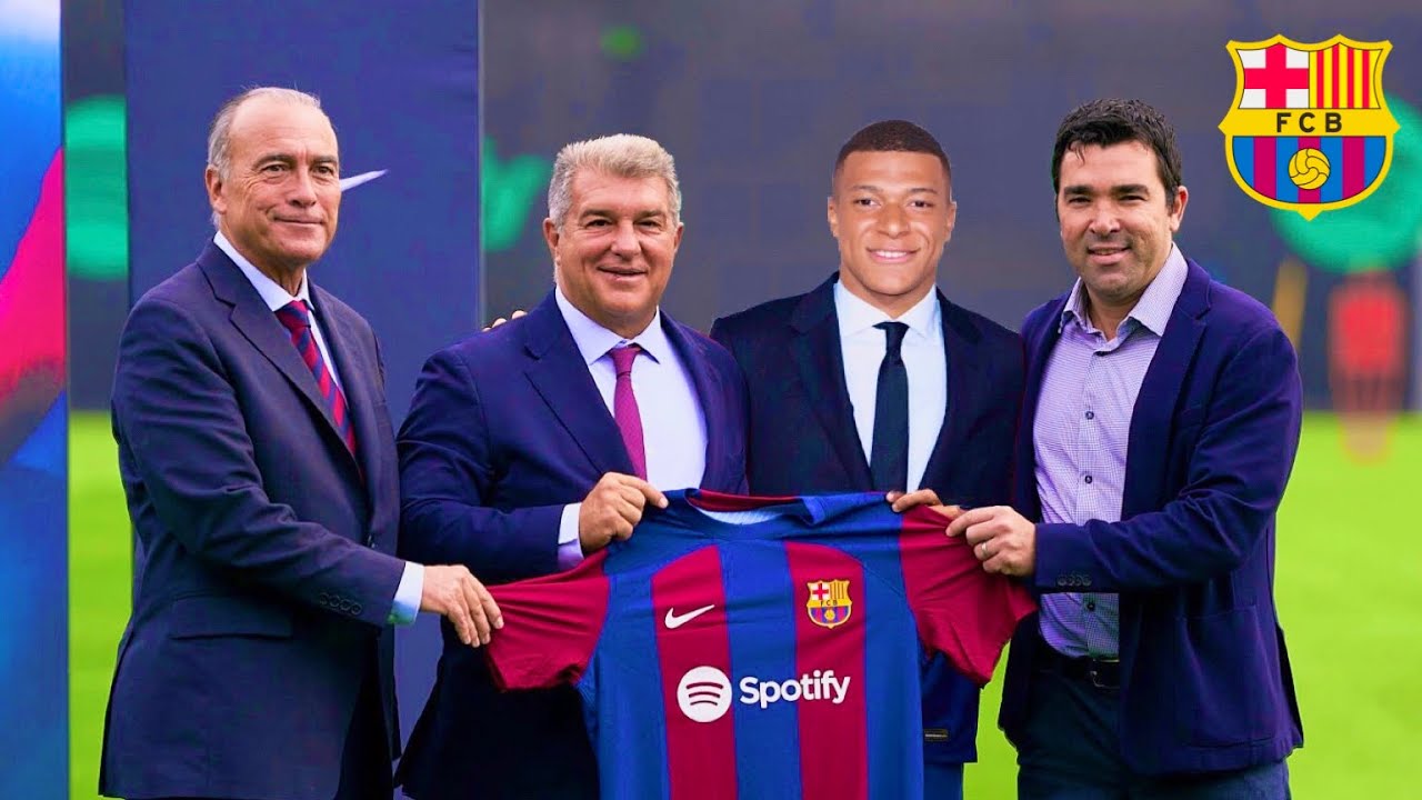 Officiall Kylian Mbappe Welcome to FC Barcelona - YouTube