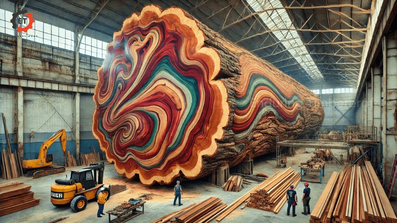 Fastest Big Wood Saw Incredibly Large Wood Cutting Machine Incredible ...