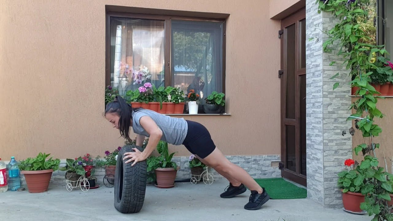 Car tire | FULL BODY WORKOUT | OUTSIDE TRAINING | - YouTube