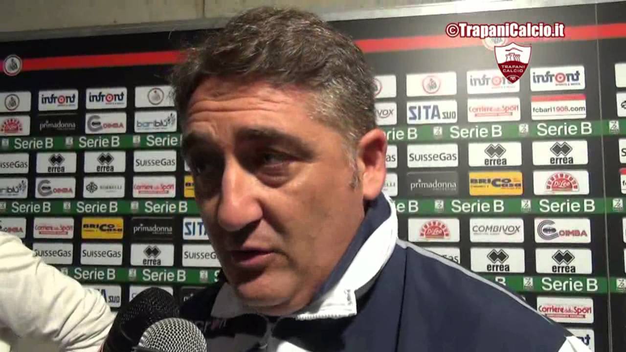 Bari-Trapani 2-1. Mister Roberto Boscaglia dopo la gara 22.11.14 ...