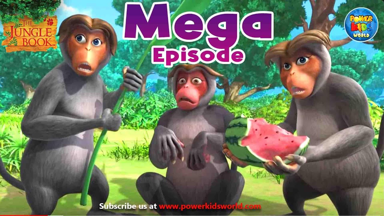 Jungle Book Mega Episode | Jungle Book Cartoon For Kids | Funny English ...
