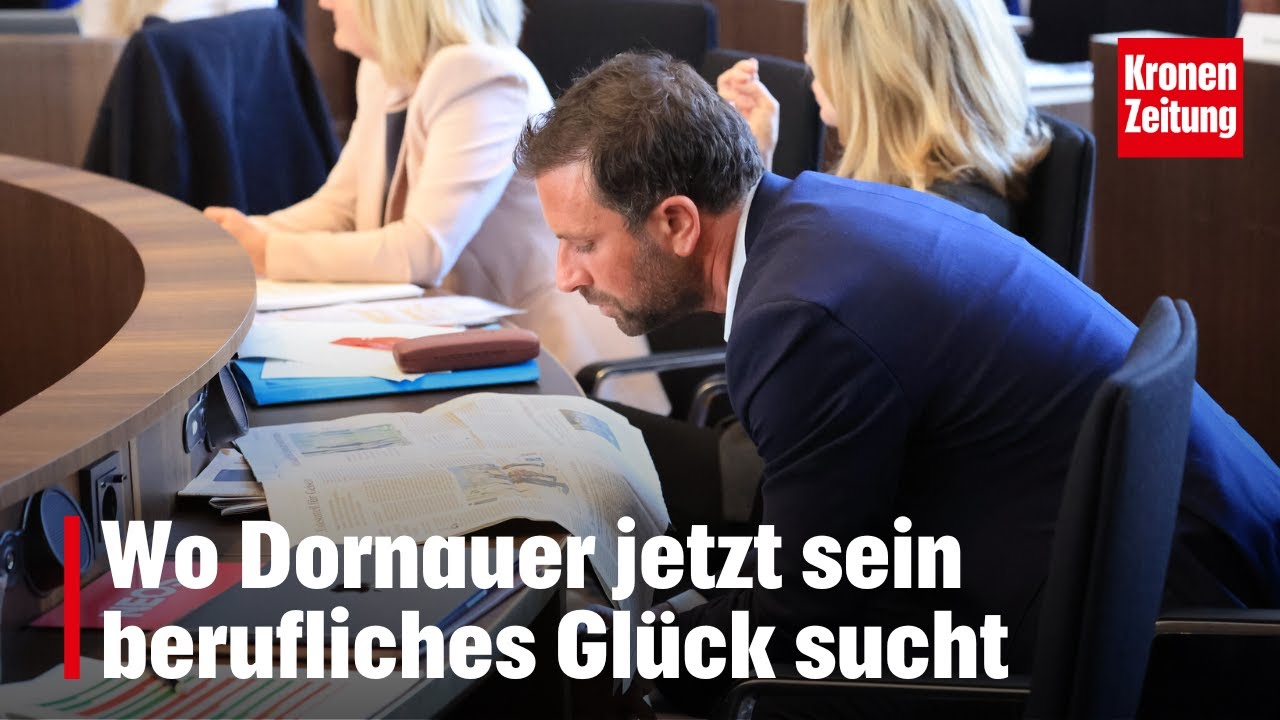 Wo Dornauer jetzt sein berufliches Glück sucht | krone.tv NEWS - YouTube