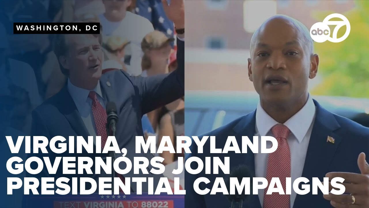 Virginia, Maryland governors campaign in support of presidential ...