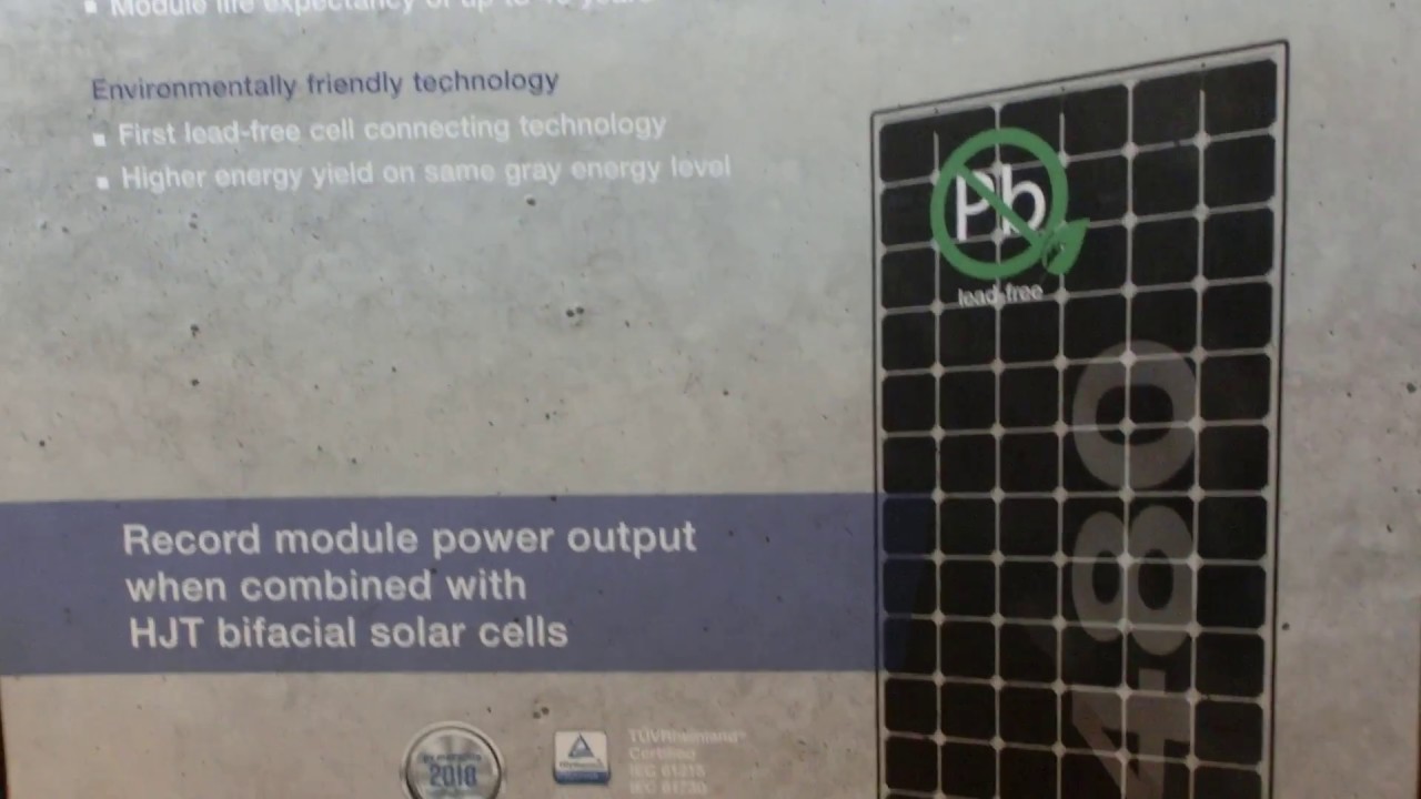 240W per m2 Solar panels HJT Bi-facial - YouTube