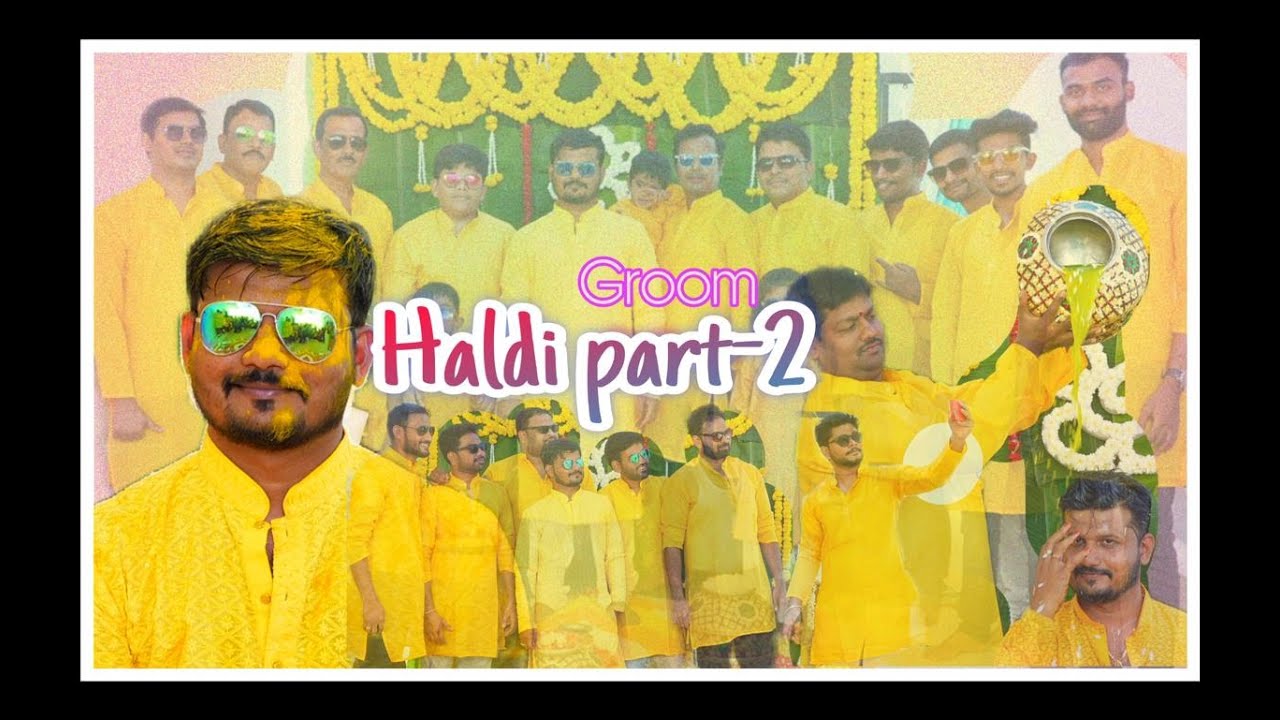 Groom Haldi Function Part-2 #haldi #groom #celebrations #marriage #pasupufunction #mangalasnanam ...