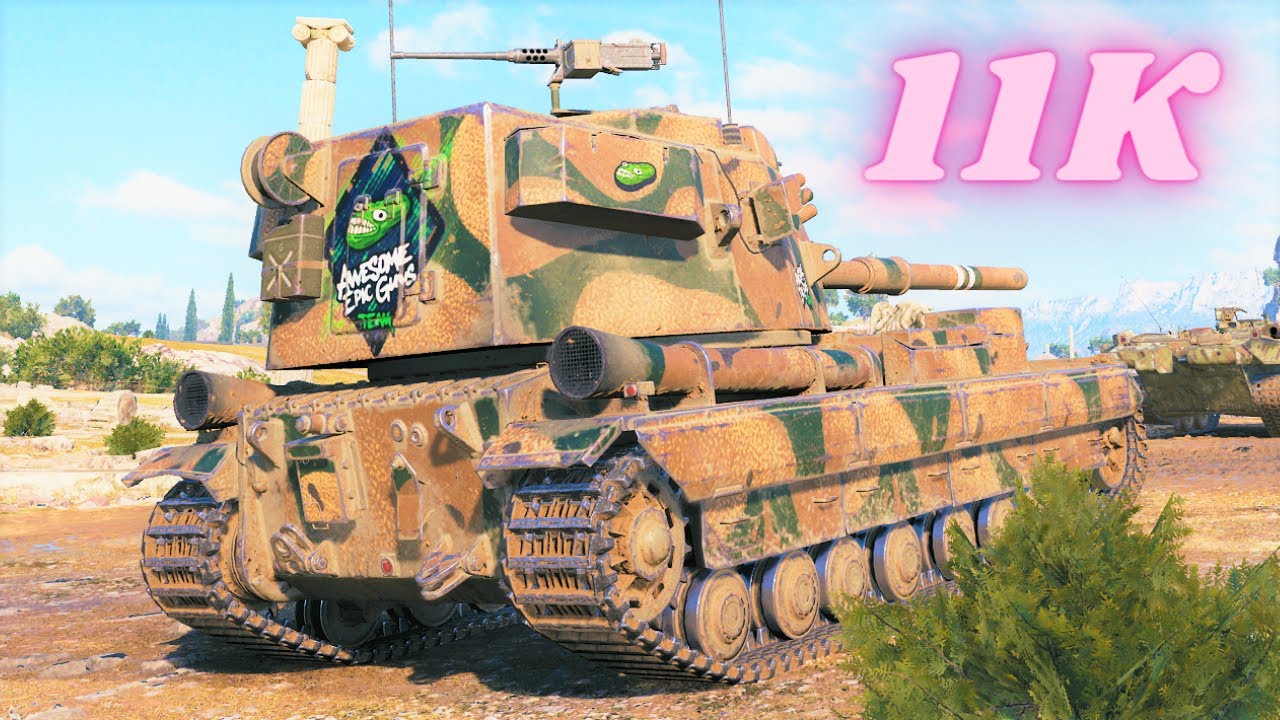 FV215b (183) 11K Damage 6 Frags World of Tanks,WoT tank battle - YouTube