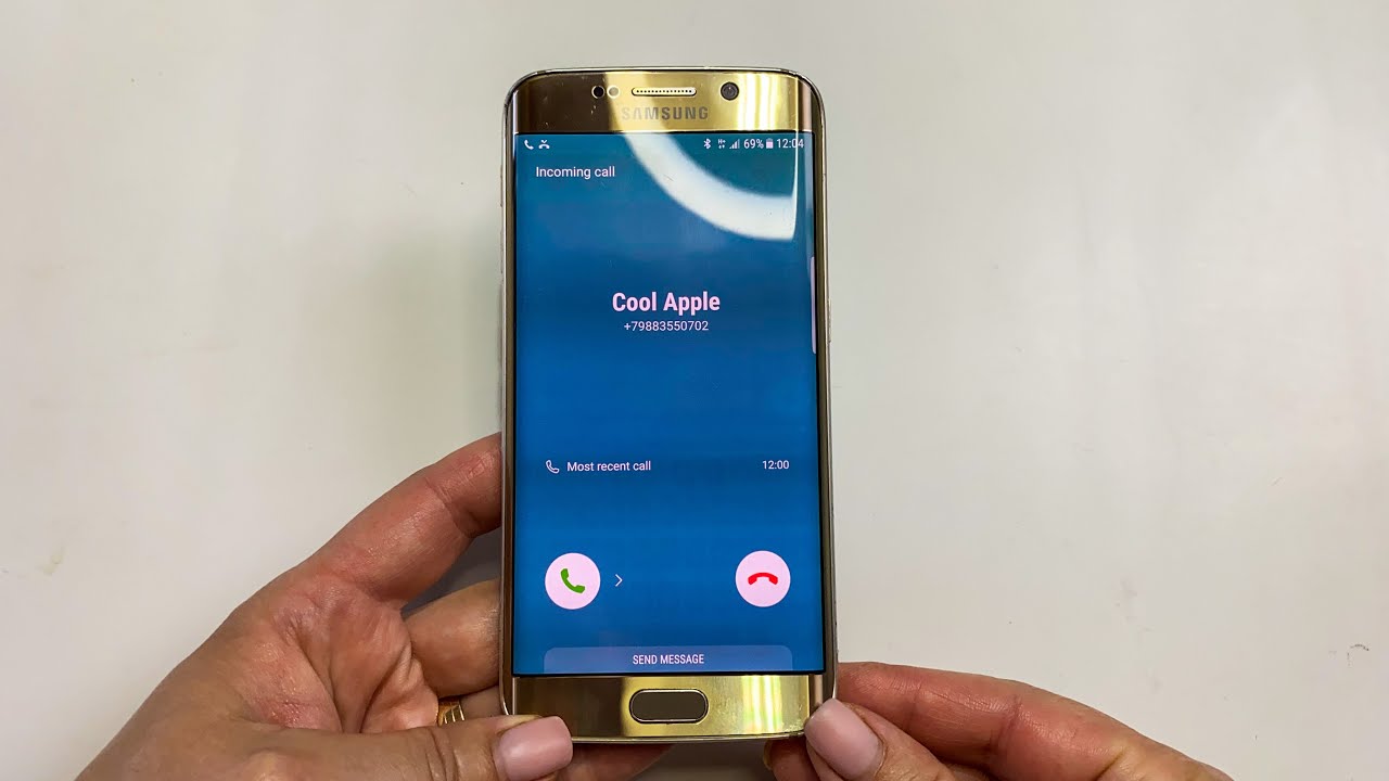 Samsung Galaxy S6 EDGE (SM-G925F) Incoming call - YouTube