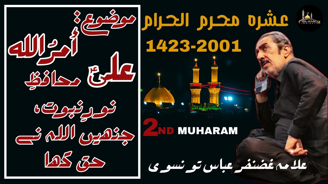 Amarullah | علیؑ أمرُاللّٰہ | Muhafiz-e-Noor-e-Nabuwwat | Allama ...