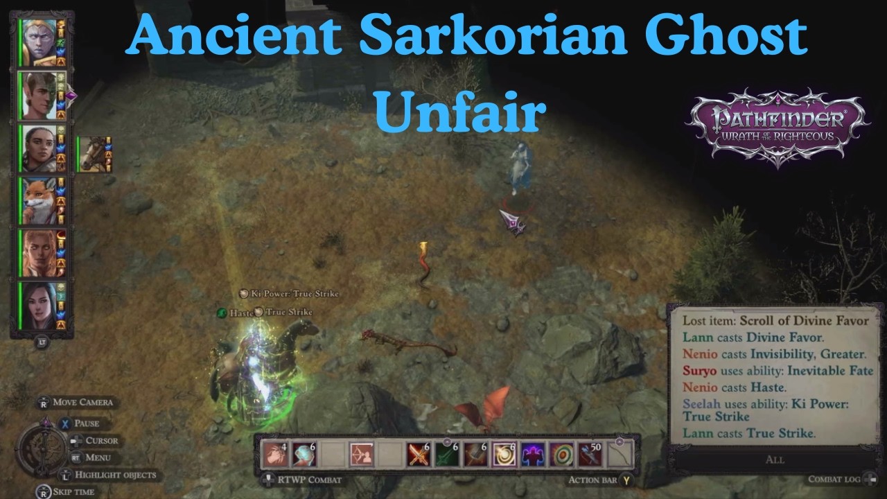 How to EASILY Kill Ancient Sarkorian Ghost on UNFAIR – Pathfinder WotR ...