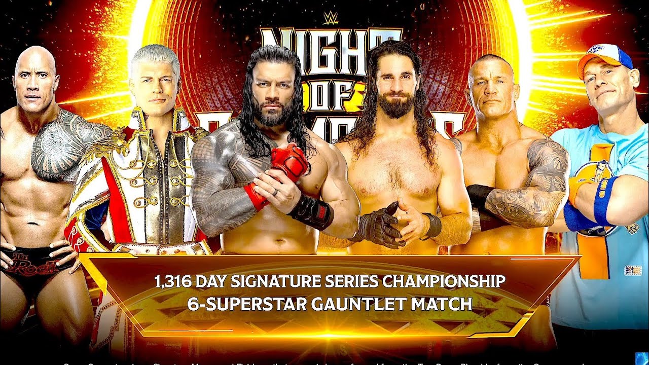 WWE OTC Roman Reigns vs ALL 🤯 Gauntlet Match | The Rock John Cena Cody ...