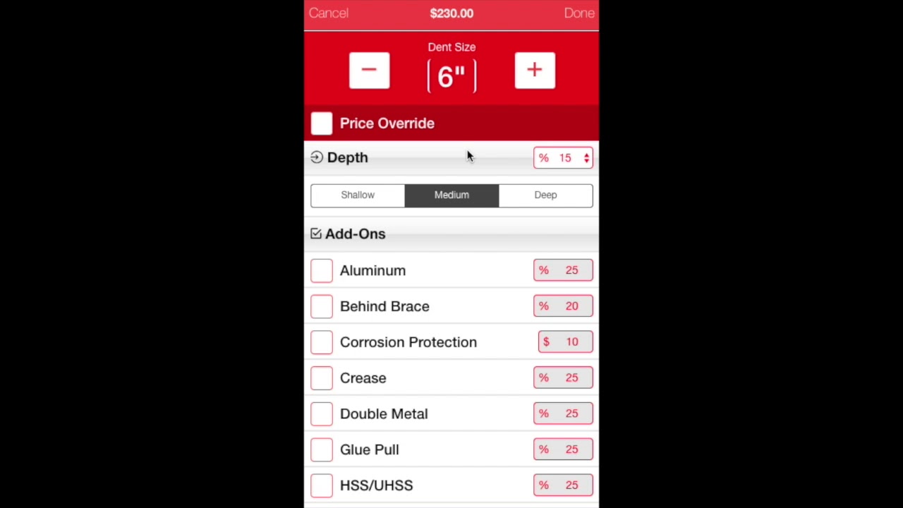 How to create a PDR estimates for large dents and door dents using ...