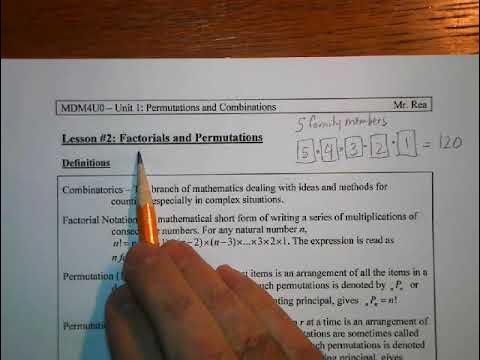 MDM4U - Factorials and Permutations - YouTube