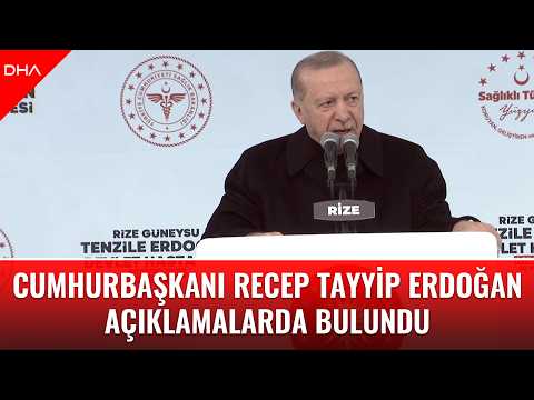 Cumhurbaşkanı Erdoğan, Tenzile Erdoğan Devlet Hastanesi Açılış Töreni'nde konuştu