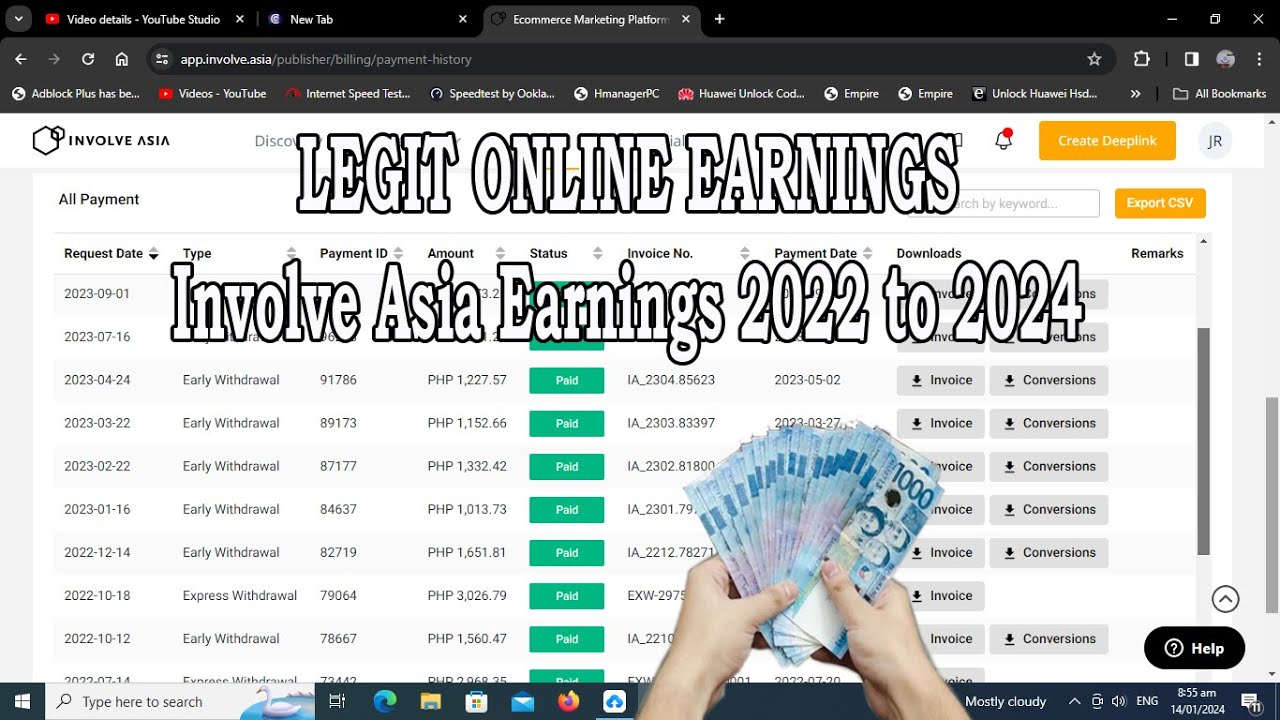 Involve Asia earnings 2022 to 2024 - YouTube