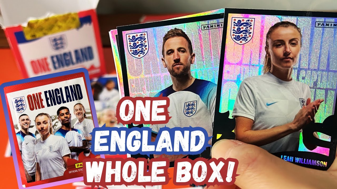 Open whole box of One England stickers! | Panini unpacking | England ...