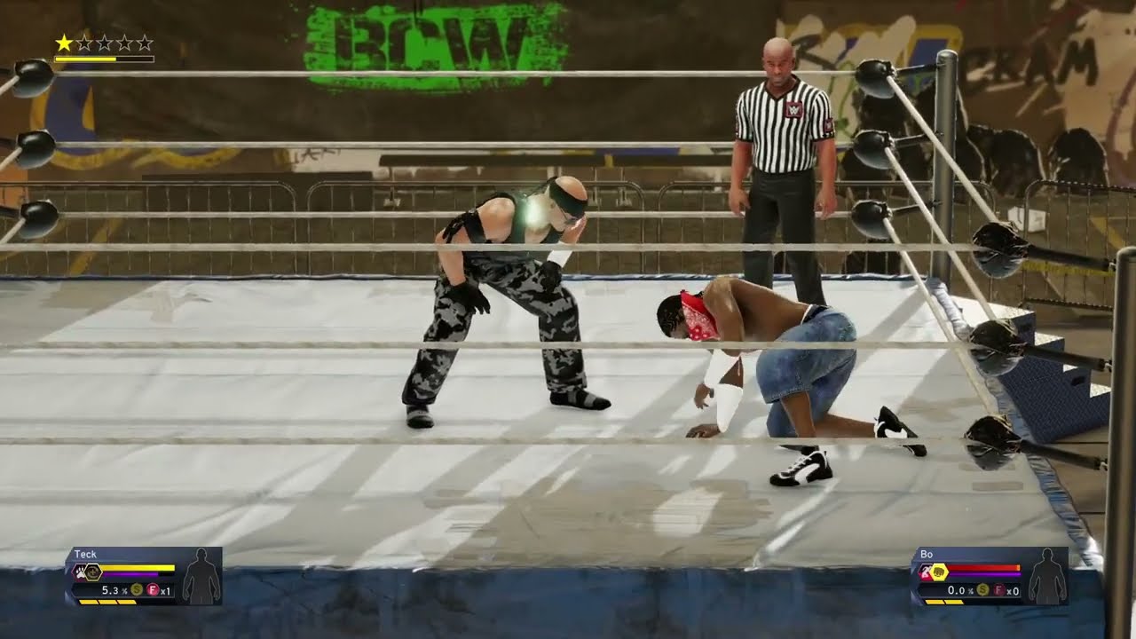 Def Jam Wrestling 2K20 - Teck vs Bo - YouTube