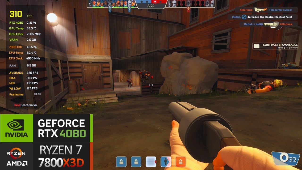 Team Fortress 2 l RTX 4080 + Ryzen 7 7800X3D l 1440p Very High Graphics ...