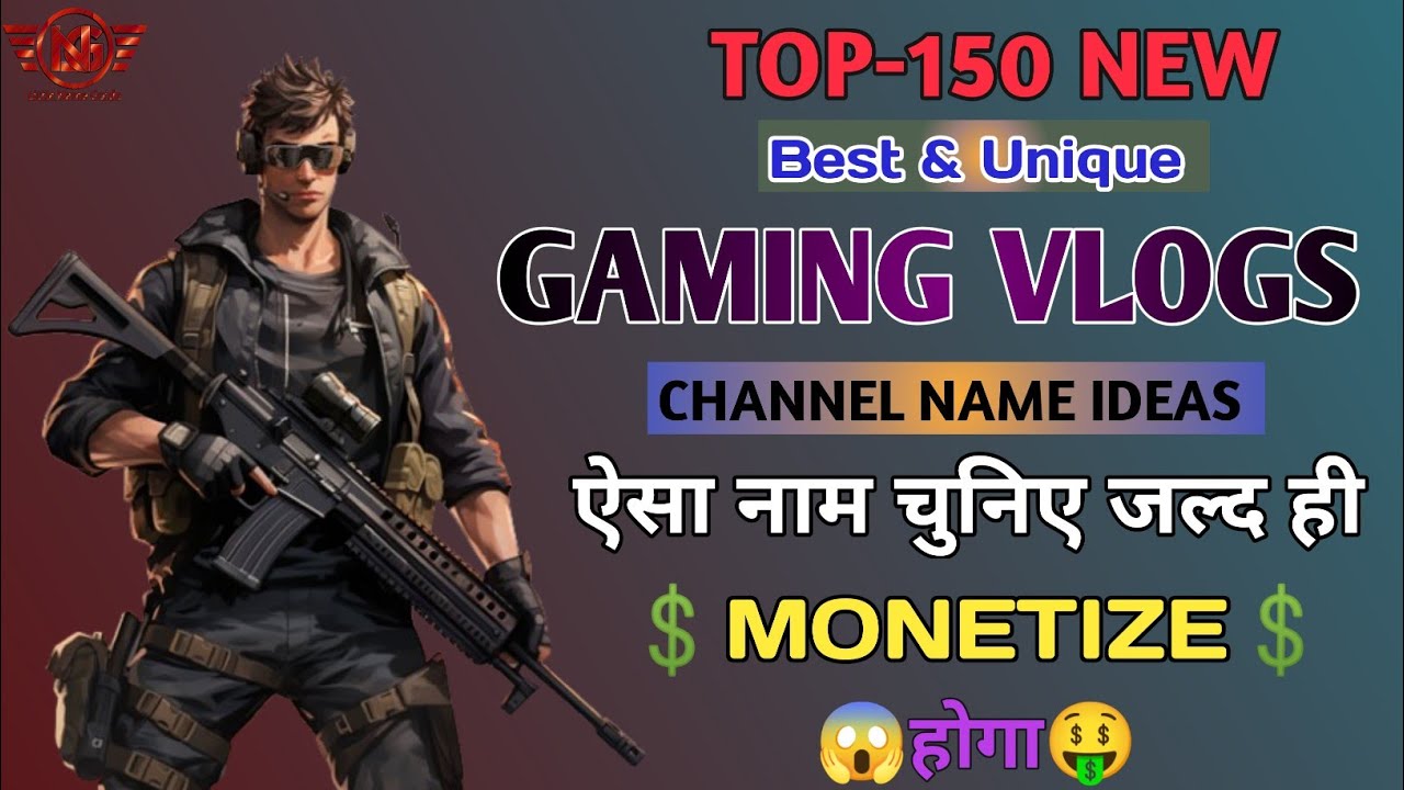 Gaming vlogs channel name ideas ||Best and unique Gaming vlogs channel ...