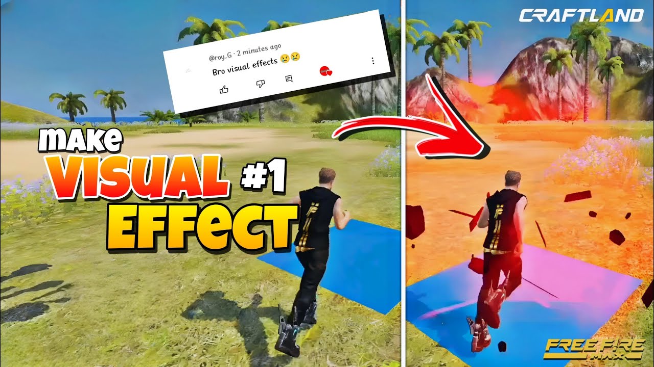 Make Visual Effect in Freefire max Craftland - YouTube