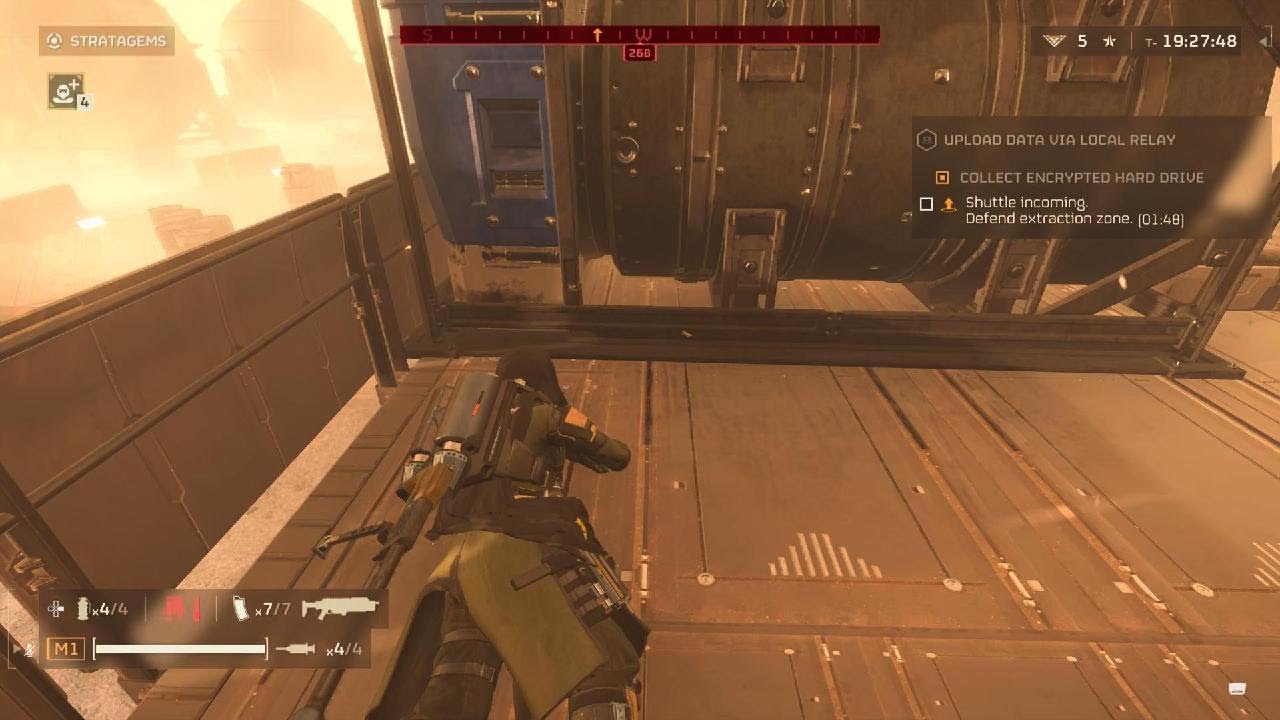 Helldivers 2 - Stealth extract with an air strike!! - YouTube