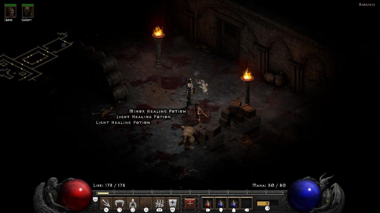 Diablo II Getting to Monastery Barracks - YouTube