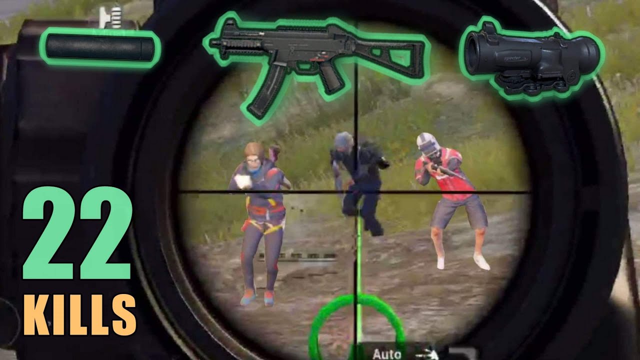 SUPPRESSED UMP + 6x SCOPE!!! | 22 KILLS | SOLO SQUAD | PUBG MOBILE ...