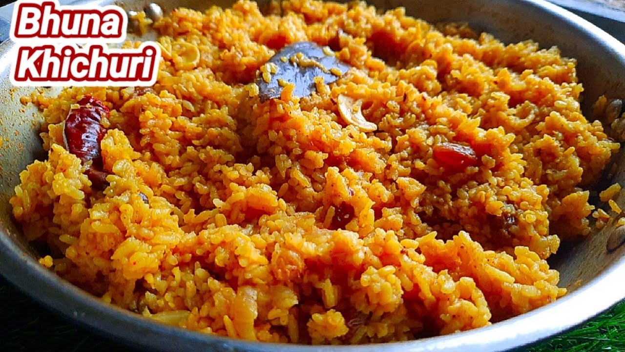 Bhuna Khichdi || Bhuna Khichuri Recipe || Bengali Style Bhuna Khichuri ...