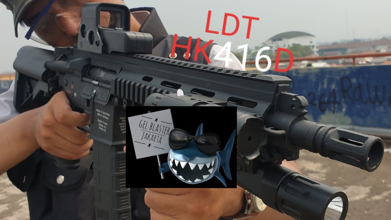 LDT HK416D Elektrik Water Gel Blaster indonesia #gel_blaster_jakarta #wgg - YouTube