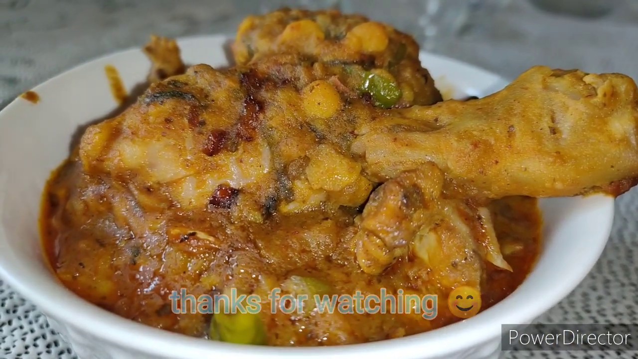 Chicken dal gosht - YouTube