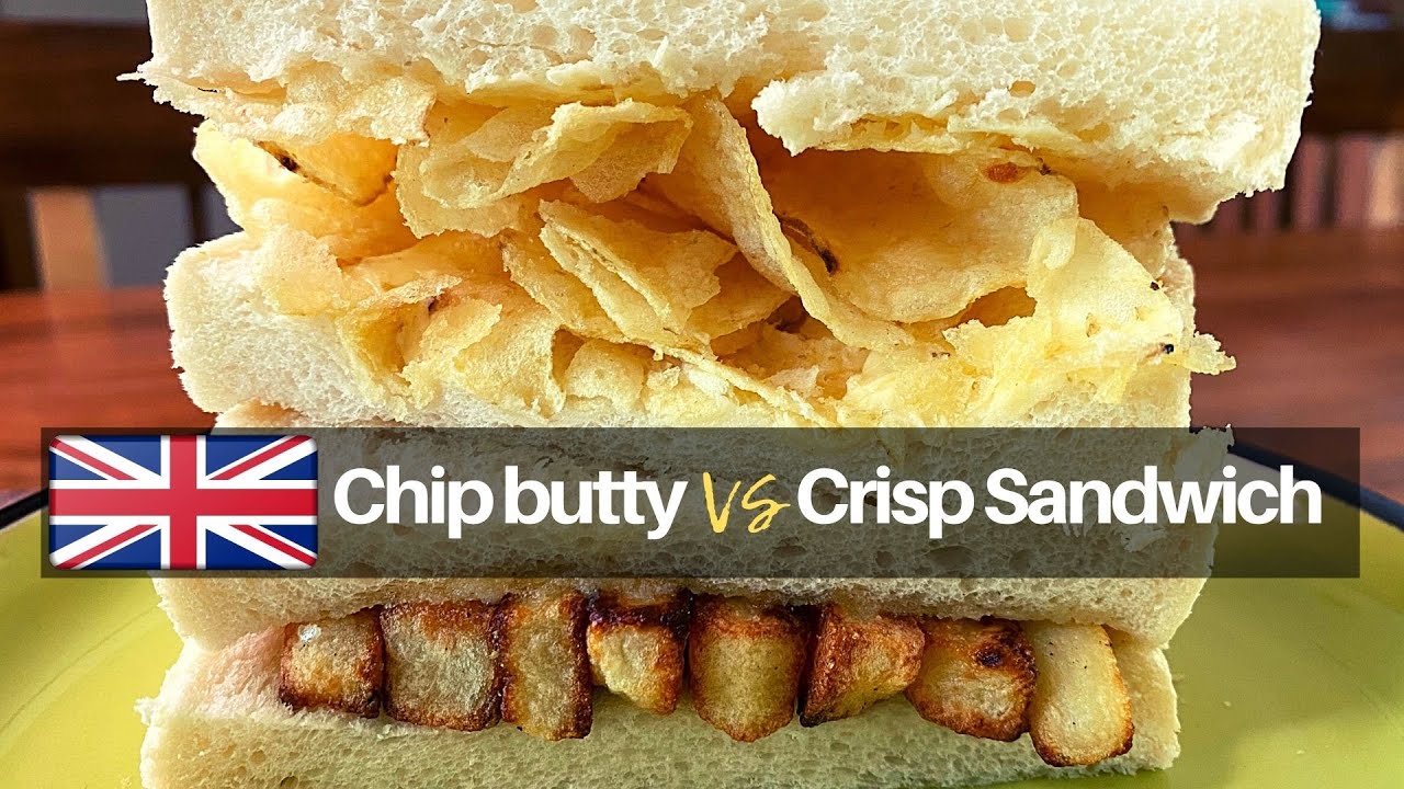 클래식한 영국 스낵 만들기.(칩 버티 & 크리스피 샌드위치). How to make British snacks- Chip ...