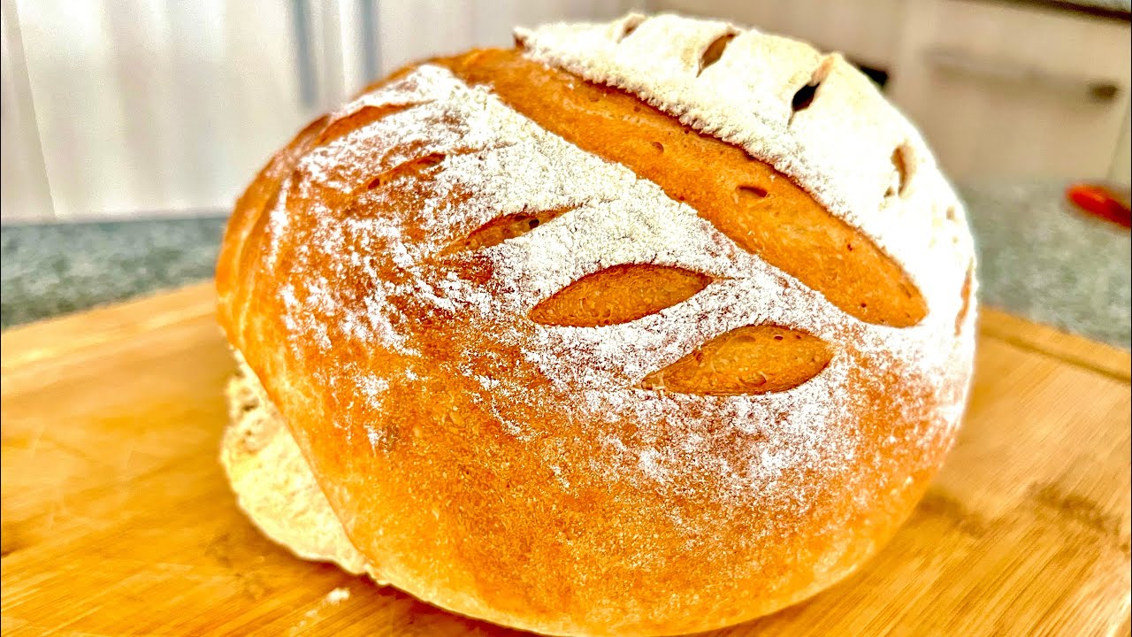 La forma más rápida de hacer pan | Corteza dorada y crocante - YouTube