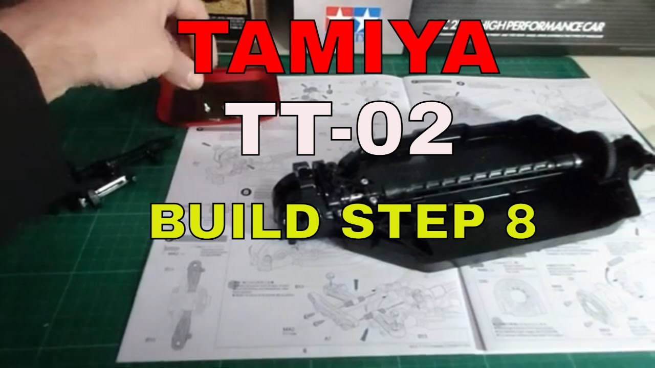 Tamiya TT-02 detailed build step 8. - YouTube