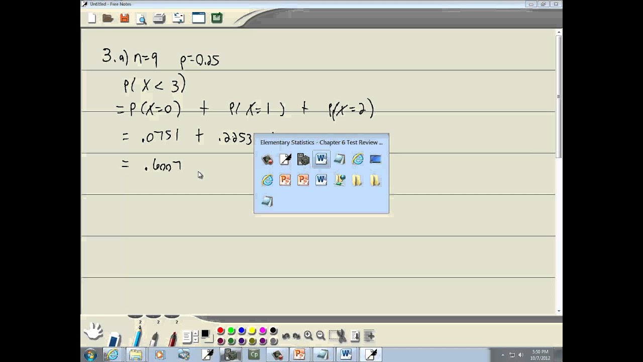 Elementary Statistics: Chapter 6 Test Review - Problem Type 3 - YouTube