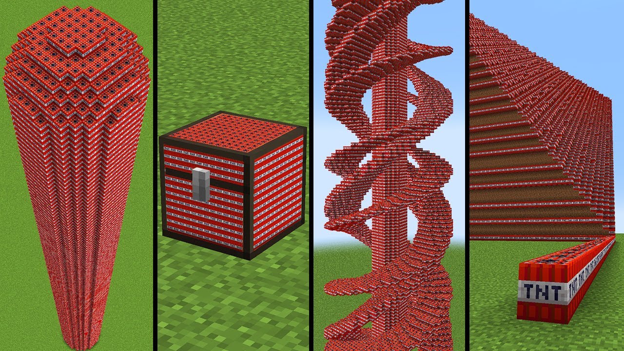 every greatest tnt experiment in Minecraft one video - YouTube