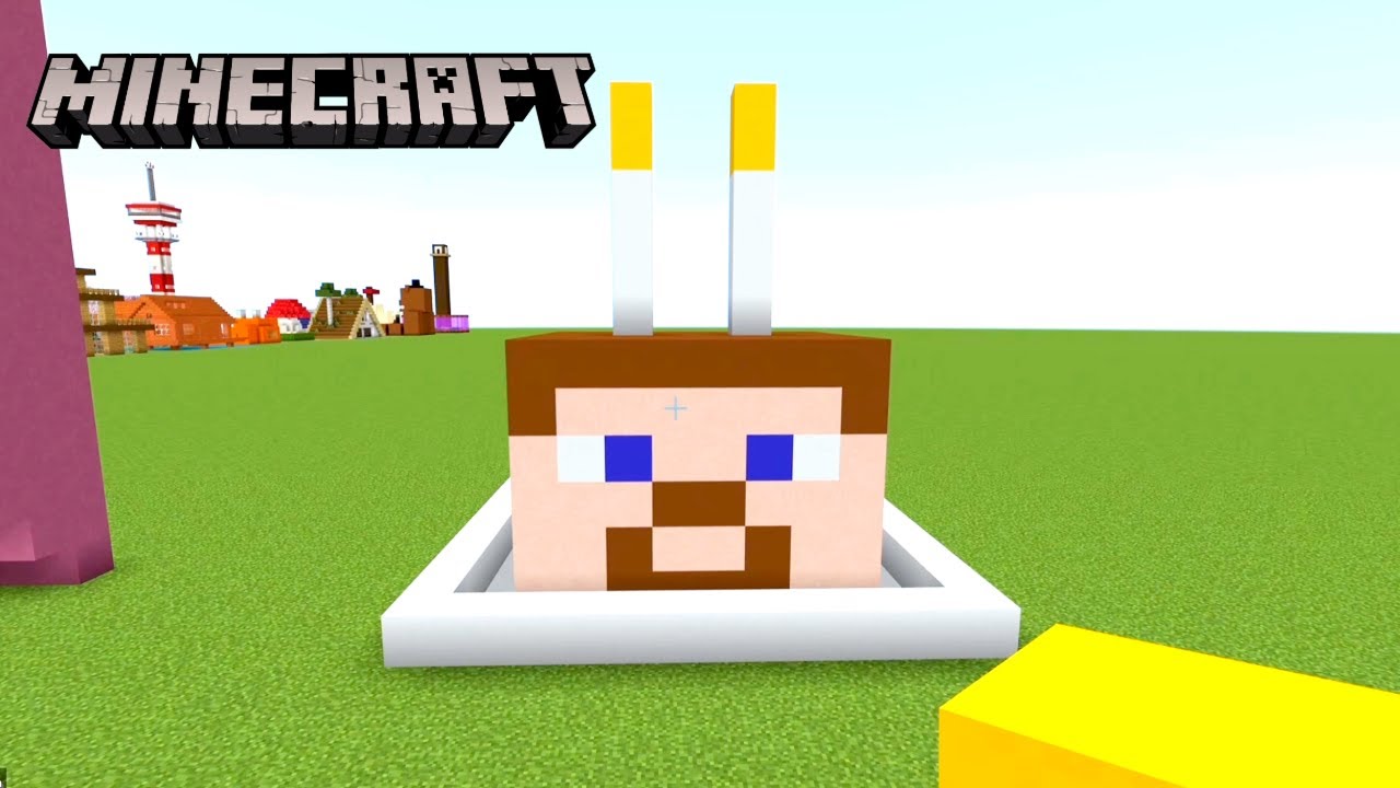 How to make a Steve Birthday Cake In Minecraft! - YouTube