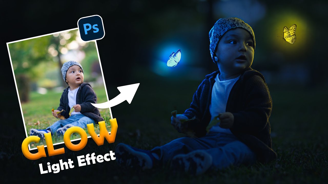 How To Create Glow Light Effect In Photoshop | Photoshop Tutorial - YouTube