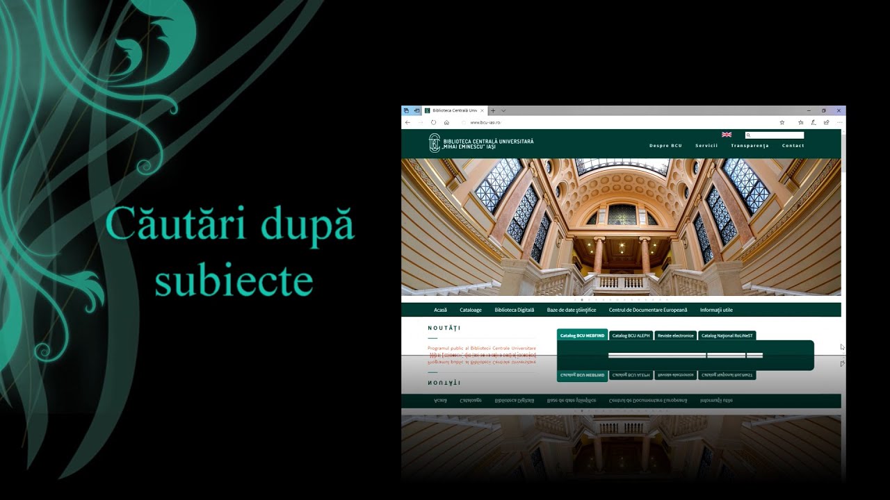 Căutarea publicaţiilor după subiecte în catalogul online al BCU Iaşi ...