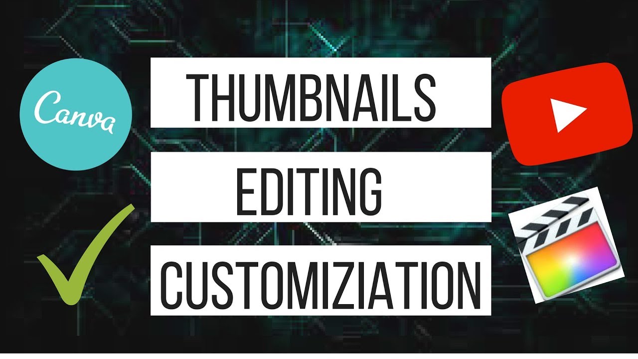 How To Make Thumbnails, Editing Softwares, Customize Your Channel ,How ...